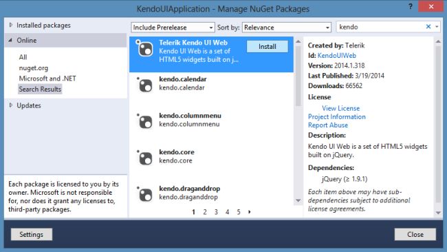 Using Kendo UI AutoComplete